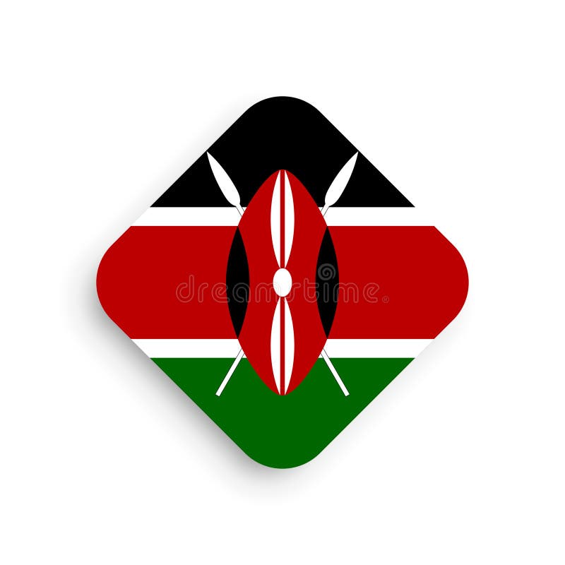 Kenya Flag Rhombus Shape Icon Stock Illustrations – 4 Kenya Flag ...