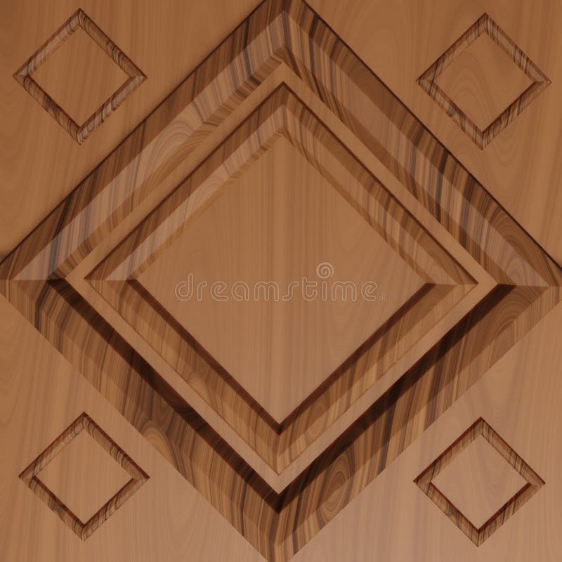 Rhombus Wooden Frame Background with Empty Space for Text Stock ...