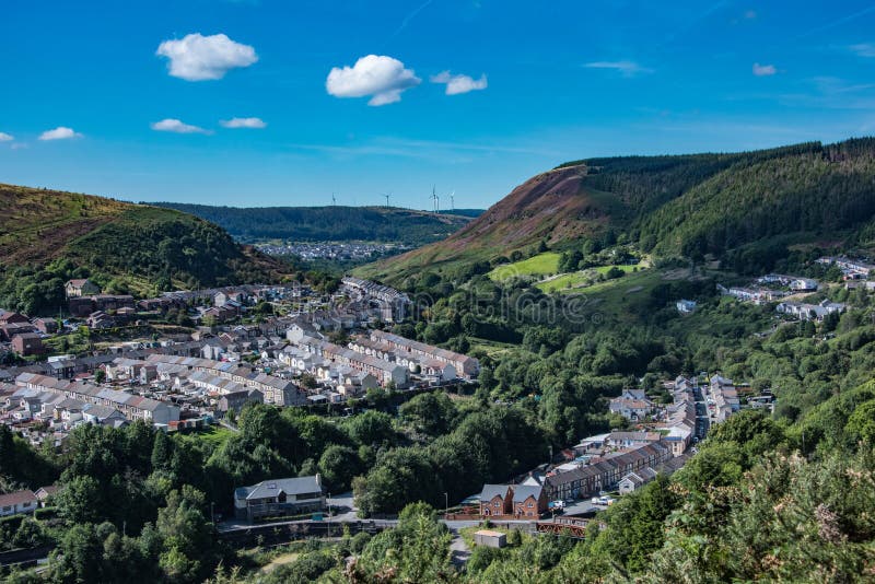 Rhondda Valley image stock. Image du crépusculaire, wales - 87899511