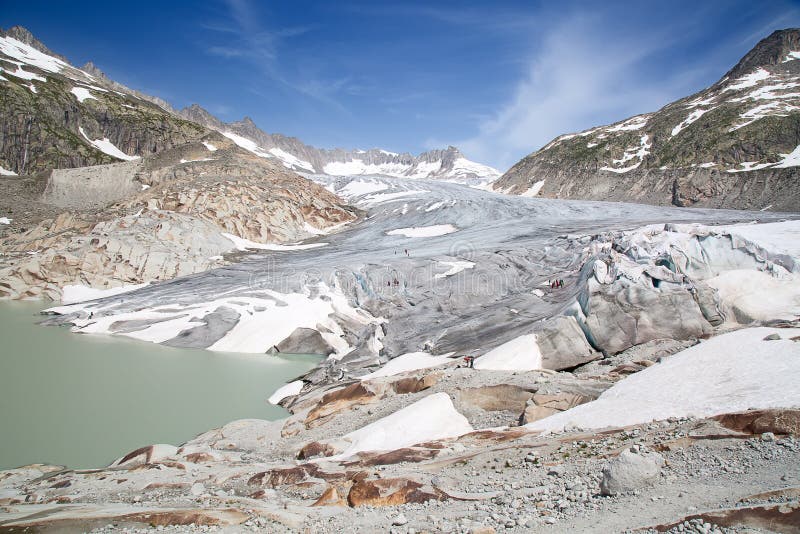Rhone glacier stock image. Image of cave, peak, environment - 56844203