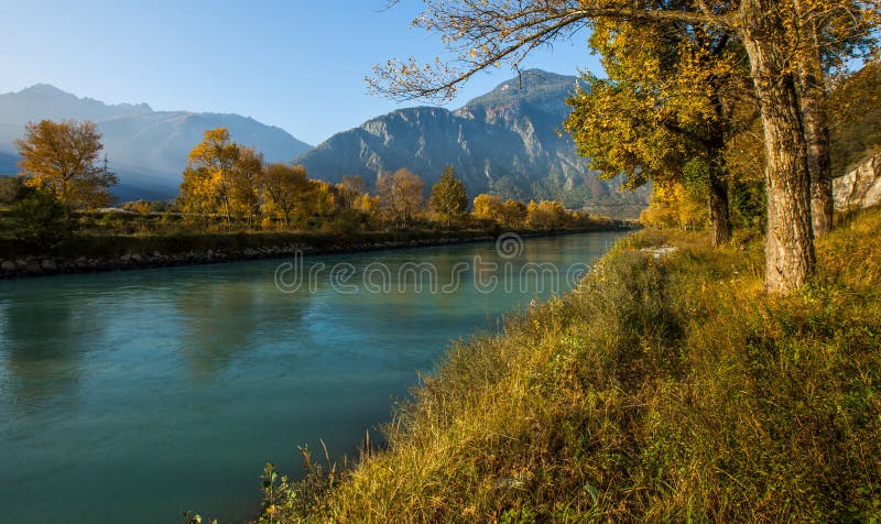 Rhone River II stock photo. Image of flow, rhone, shore - 27391504