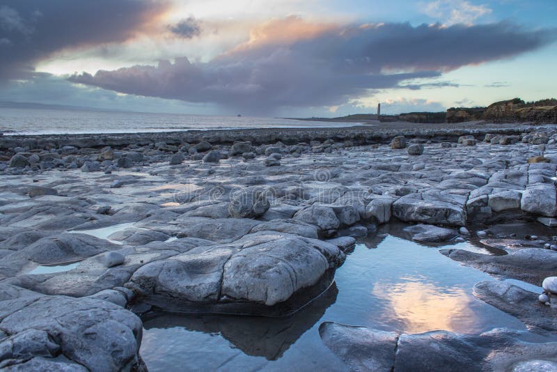 Rhoose Point Beach stock image. Image of rhoosepoint - 69038859