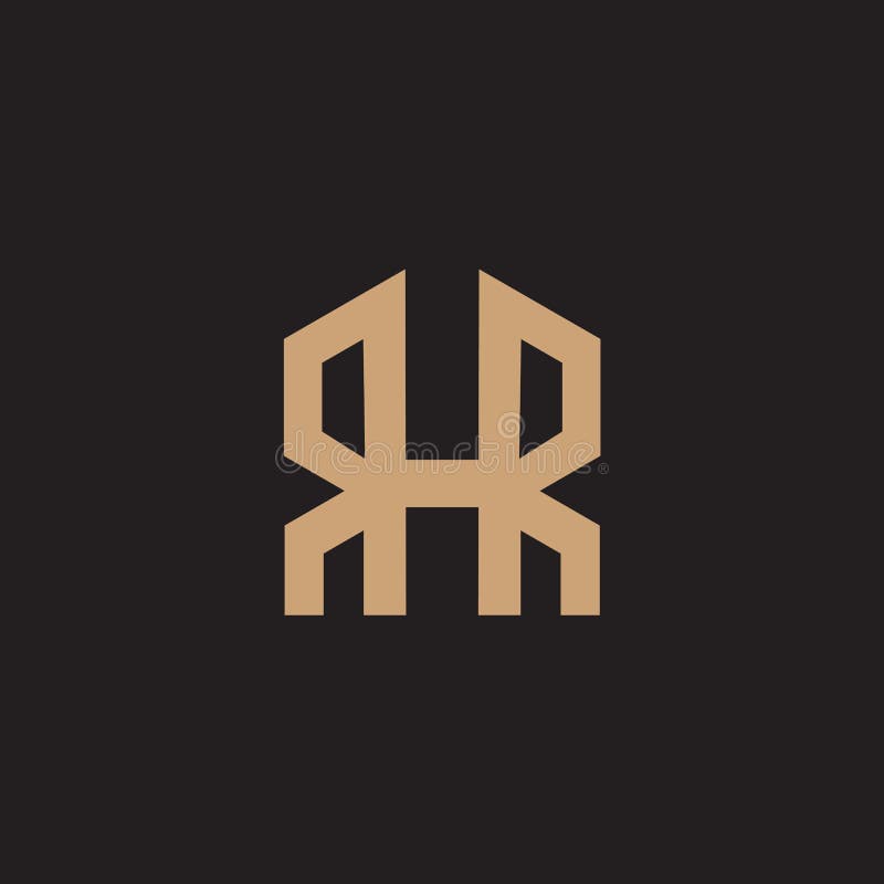 RHR Letter Logo Design Template Stock Vector - Illustration of logo ...