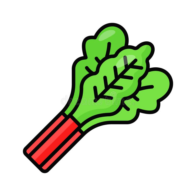 Rhubarb Vector Design, Ready To Use Icon Stock Vector - Illustration of ...