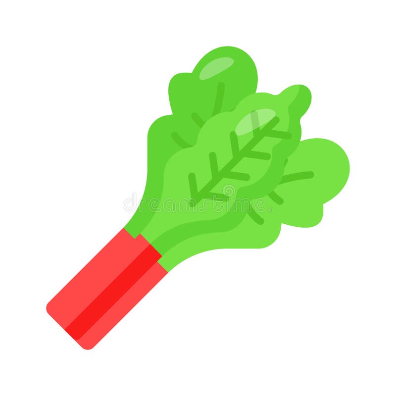 Rhubarb Vector Design, Ready To Use Icon Stock Illustration ...