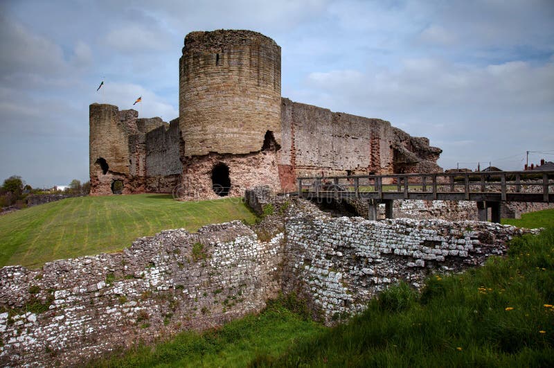 Rhuddlan Castle stock photo. Image of norman, denbighshire - 24788258