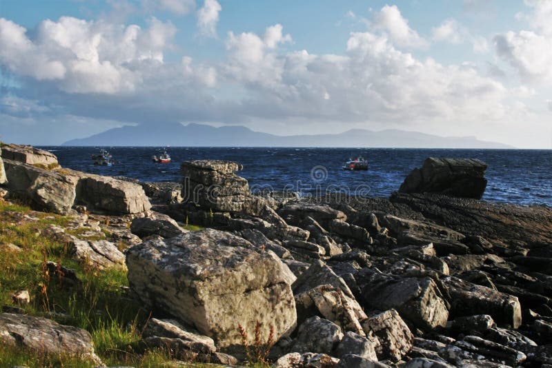 Rhum from Elgol stock photo. Image of terrain, elgol - 252434096