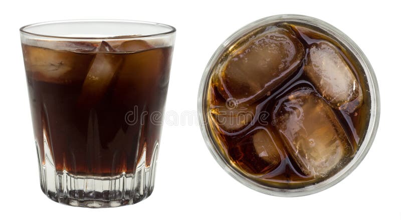 Rhum et coke image stock. Image du studio, kola, fond - 5334321