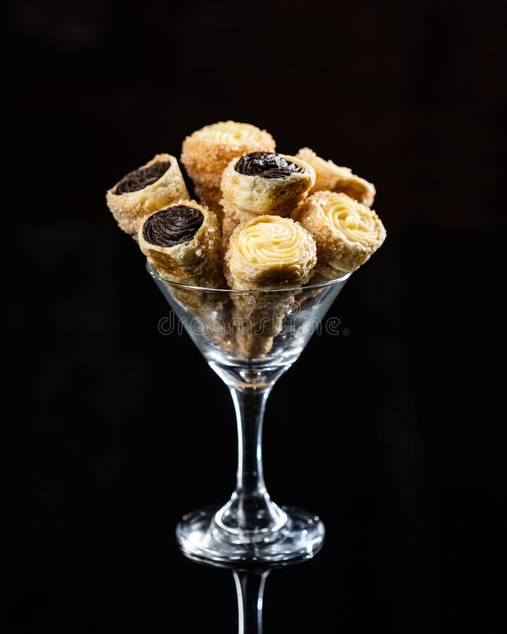 Rhum Horn in Glass stock image. Image of delicious, yummy - 270997909