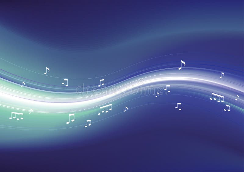 Abstract Music Notes on Watercolour Texture Stock Vector - Illustration ...