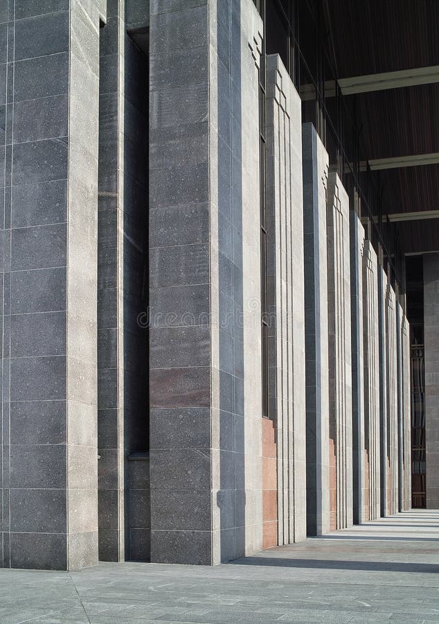 Rhythm of Architectural Lines. Stock Image - Image of gray, shade: 19017623