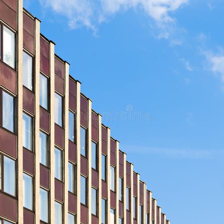 Rhythm in Architecture of Building Stock Image - Image of shape, house ...