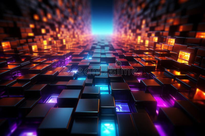 Rhythm of the Future: Abstract Art Infused with Synthwave Magic. AI ...