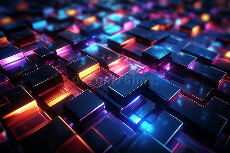 Rhythm of the Future: Abstract Art Infused with Synthwave Magic. AI ...