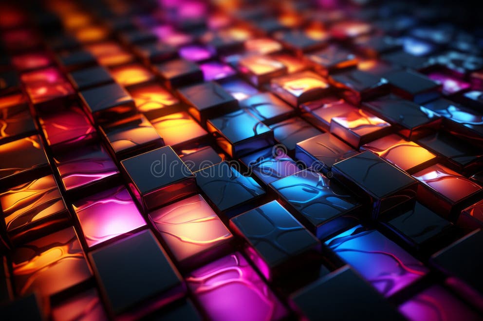 Rhythm of the Future: Abstract Art Infused with Synthwave Magic. AI ...