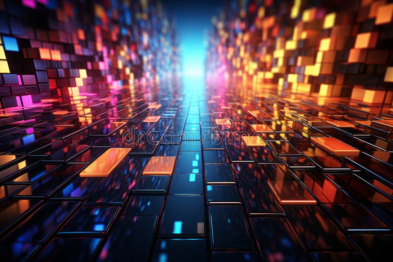 Rhythm of the Future: Abstract Art Infused with Synthwave Magic. AI ...