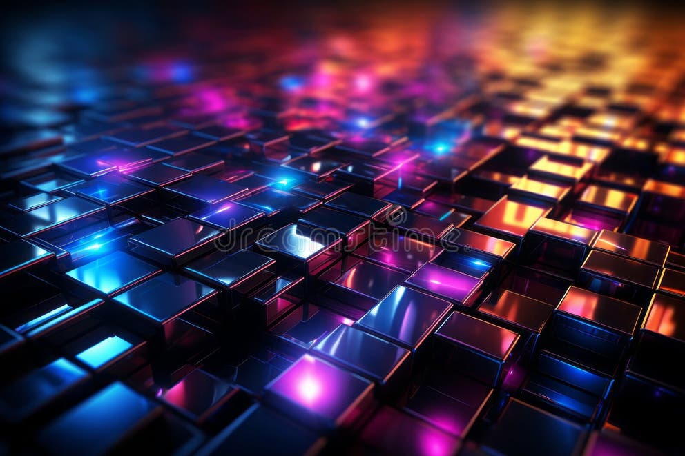 Rhythm of the Future: Abstract Art Infused with Synthwave Magic. AI ...