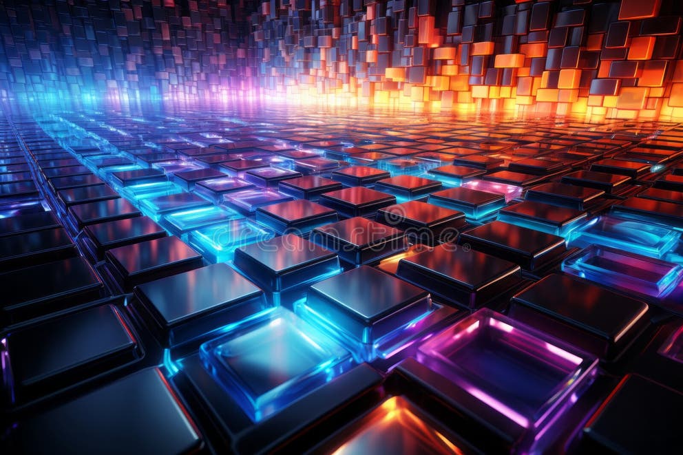 Rhythm of the Future: Abstract Art Infused with Synthwave Magic. AI ...