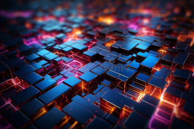 Rhythm of the Future: Abstract Art Infused with Synthwave Magic. AI ...