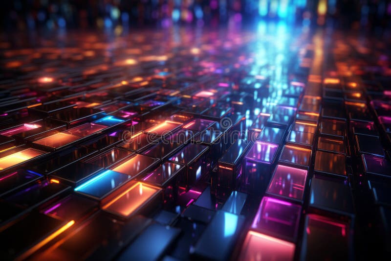 Rhythm of the Future: Abstract Art Infused with Synthwave Magic. AI ...