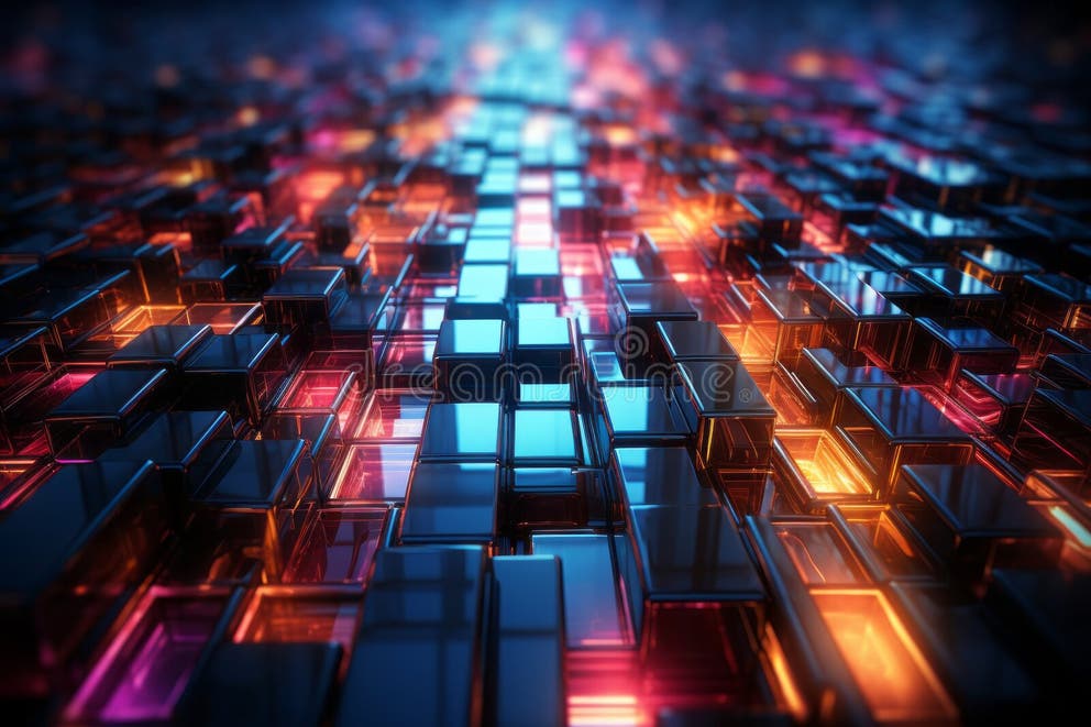 Rhythm of the Future: Abstract Art Infused with Synthwave Magic. AI ...