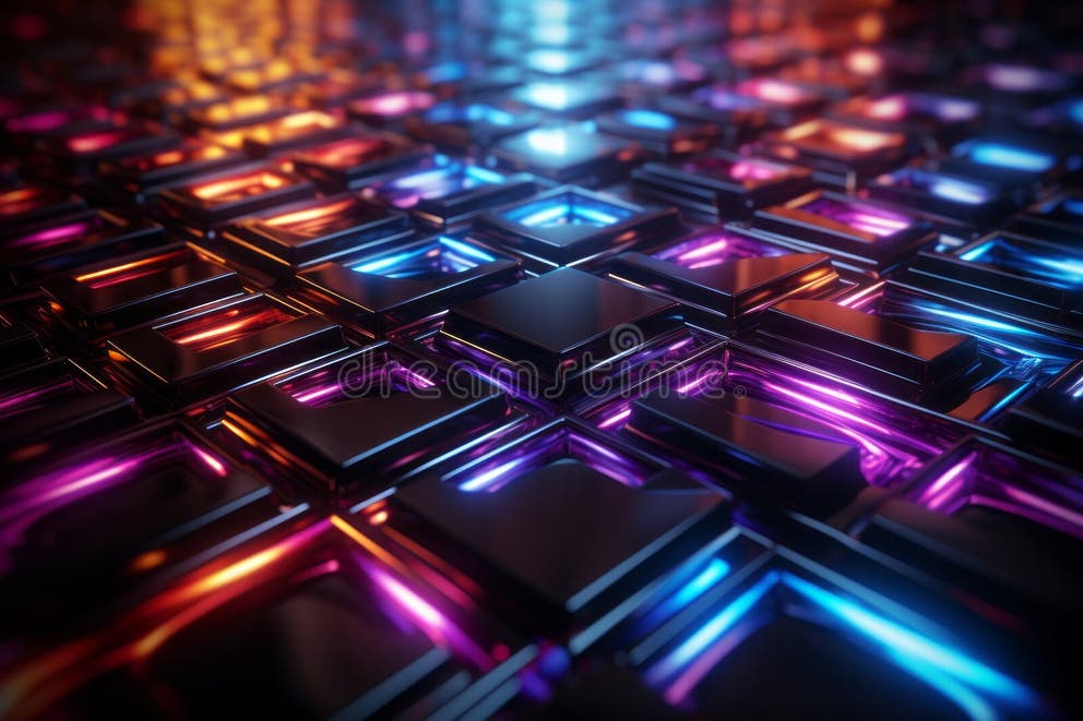 Rhythm of the Future: Abstract Art Infused with Synthwave Magic. AI ...