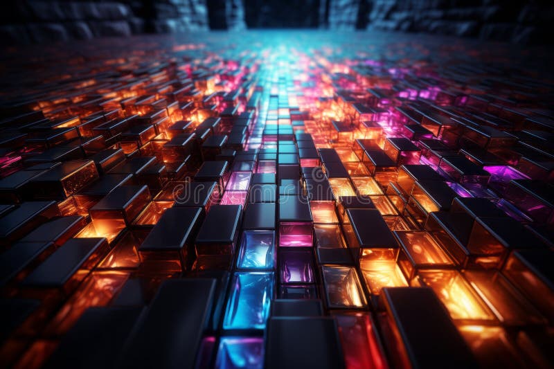 Rhythm of the Future: Abstract Art Infused with Synthwave Magic. AI ...