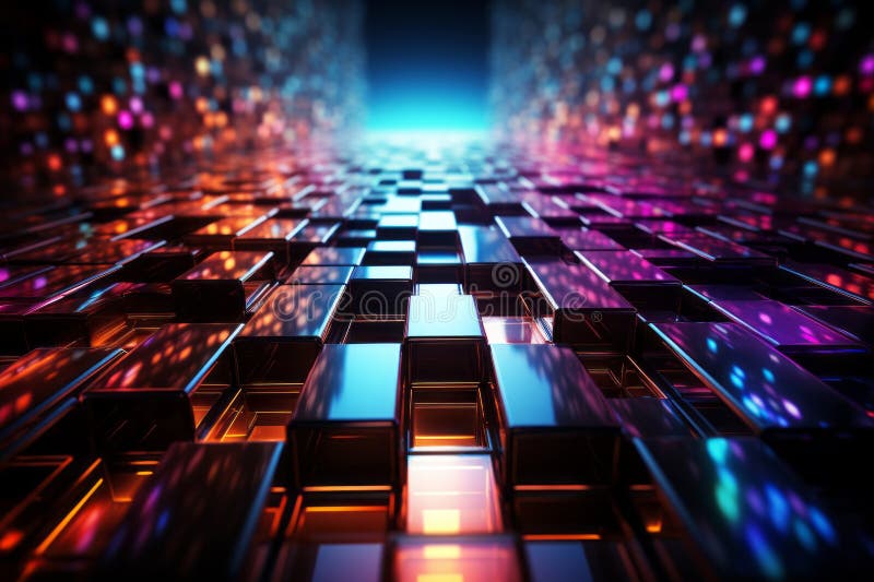 Rhythm of the Future: Abstract Art Infused with Synthwave Magic. AI ...