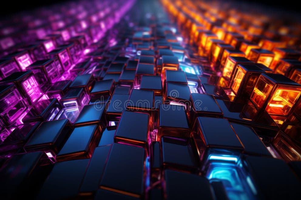 Rhythm of the Future: Abstract Art Infused with Synthwave Magic. AI ...