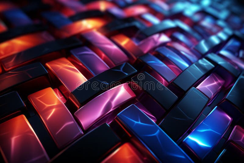 Rhythm of the Future: Abstract Art Infused with Synthwave Magic. AI ...