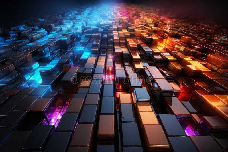 Rhythm of the Future: Abstract Art Infused with Synthwave Magic. AI ...