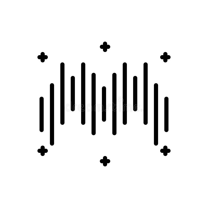 Black Line Icon for Rhythm, Cadence and Timbre Stock Vector ...