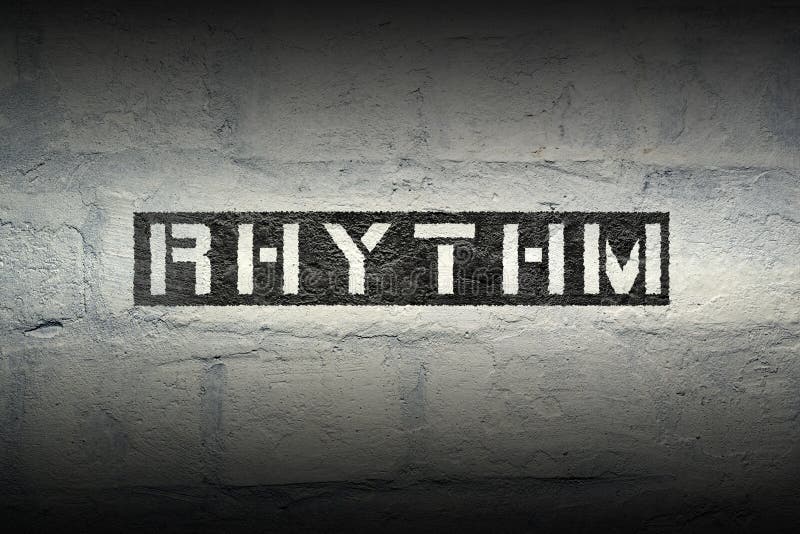 Rhythm word gr stock image. Image of education, pulse - 86786553