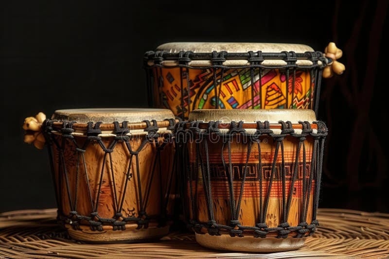 Rhythmic Beats. Drums are Percussion Instruments Played by Striking ...