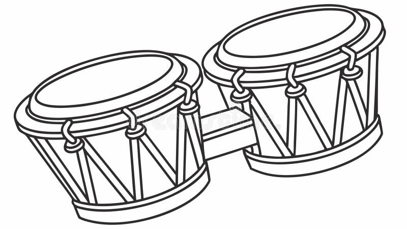 Rhythmic Bongos. Percussion Instruments for Music, Vector Design ...