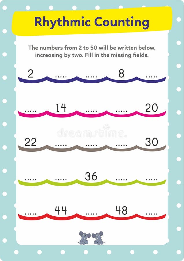 Rhythmic Counting for Preschool and Kindergarten Stock Illustration ...
