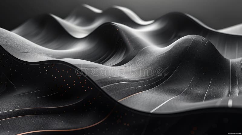Rhythmic dark waves stock illustration. Illustration of waves - 316031458