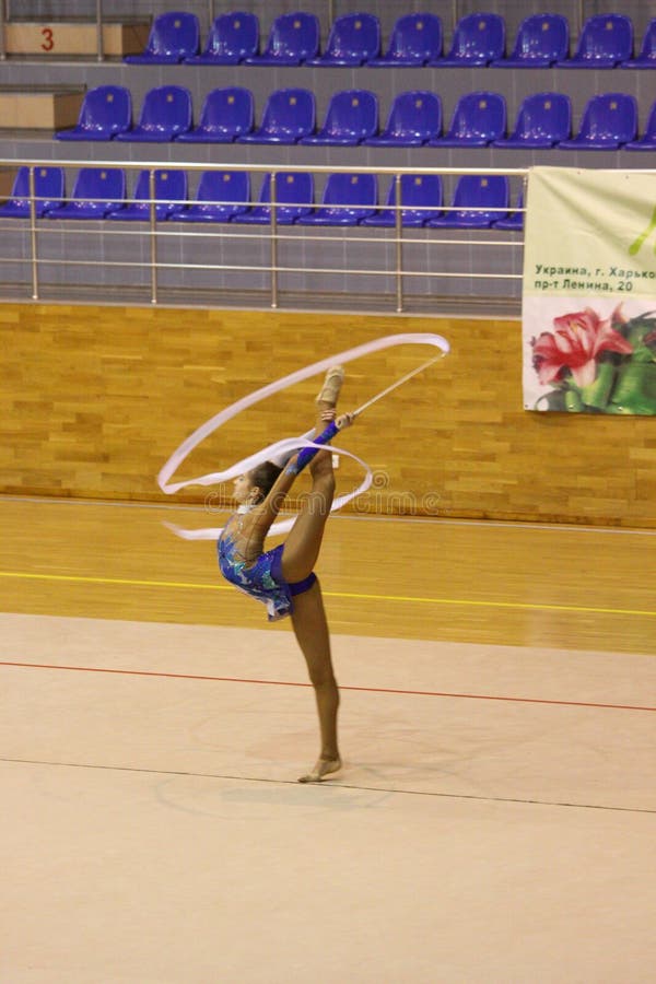 Rhythmic gymnastics editorial image. Image of gymnastic - 11197650