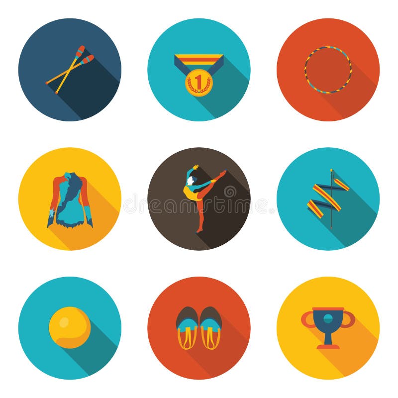 Rhythmic Gymnastic Icon Stock Illustrations – 693 Rhythmic Gymnastic ...