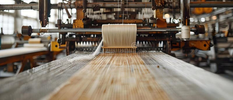 Rhythmic Harmony in Textile Production. Concept Textile Design, Weaving ...