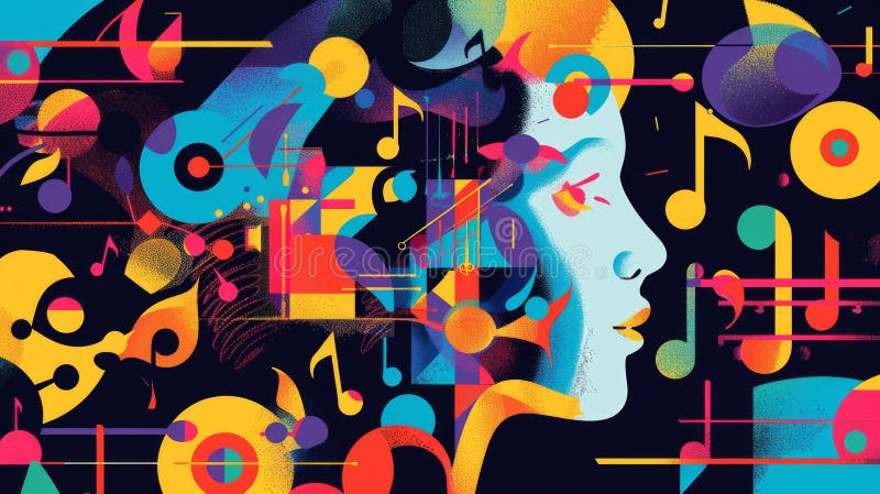 Rhythmic Journey: Music for Emotional Processing Stock Photo - Image of ...