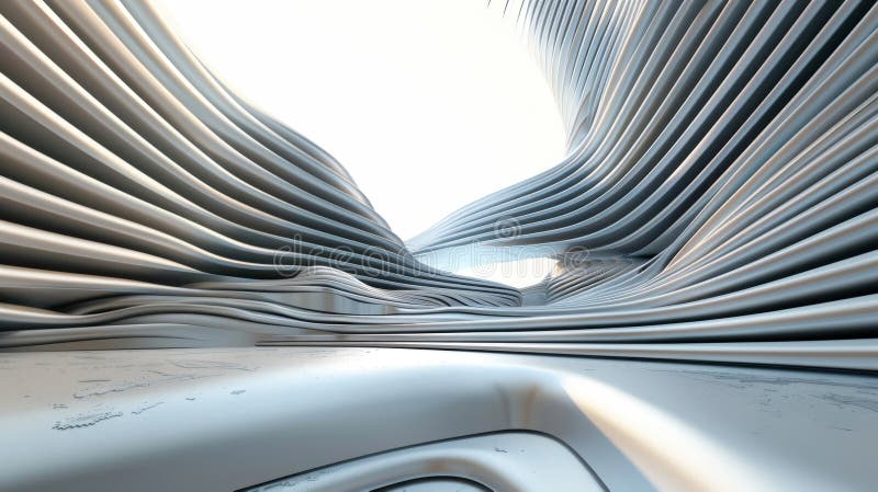 Rhythmic Layers of Stripes Create a Sense of Movement and Fluidity ...