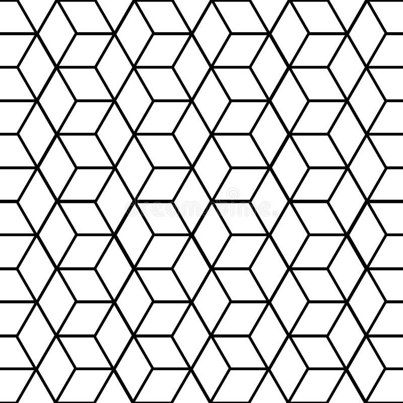 Rhythmic Square Pattern Concept. Endless Pattern with Cubes, Continuous ...