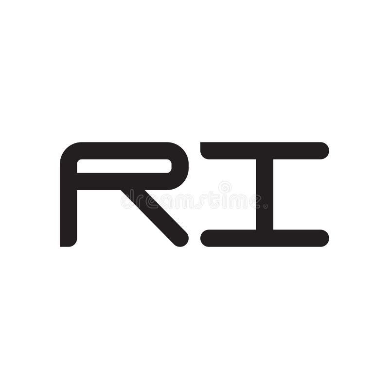 Ri Initial Letter Vector Logo Icon Stock Vector - Illustration of type ...