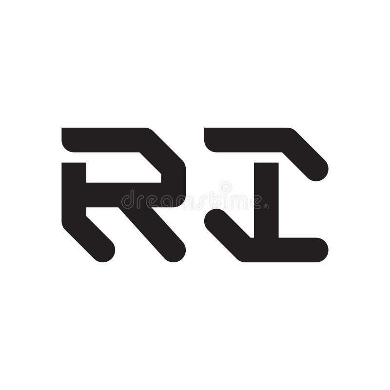 Ri Initial Letter Vector Logo Icon Stock Vector - Illustration of icon ...