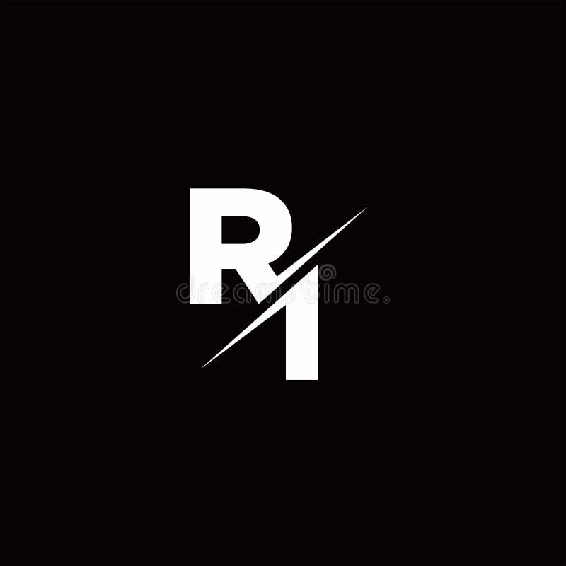 RI Logo Letter Monogram Slash with Modern Logo Designs Template Stock ...
