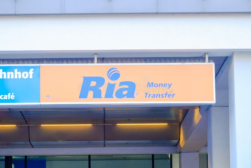 Ria Money Transfer sign. editorial photography. Image of transfer ...