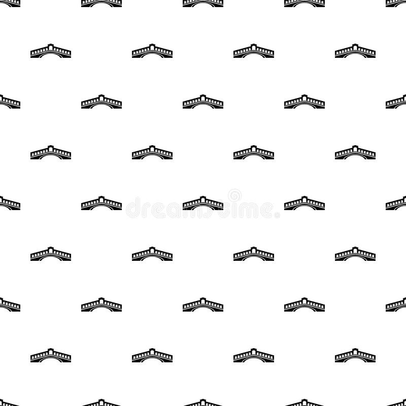 Rialto Bridge Pattern Vector Seamless Stock Vector - Illustration of ...