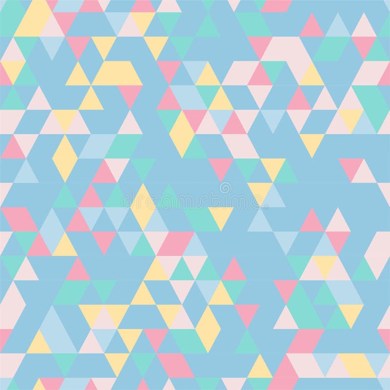 Riangle Seamless Background with Triangle Shapes of Different Colors ...