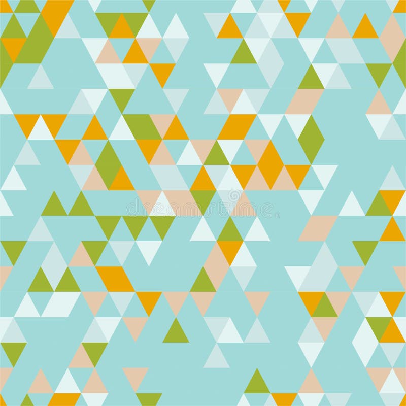 Riangle Seamless Background with Triangle Shapes of Different Colors ...